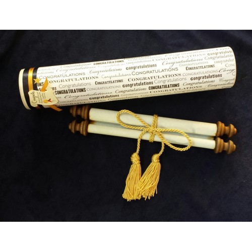 8 1/2 x 17 Customized Rolled Scroll | Customized Scrolls | Scrolls ...
