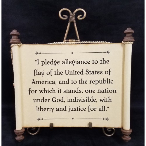 8 1/2 x 11 Pledge of Allegiance Plaque | Scrolls Unlimited, Inc.