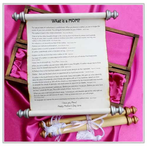 8 1/2 X 11 Mother's Day Quotes Rolled Scroll | Scrolls Unlimited, Inc.