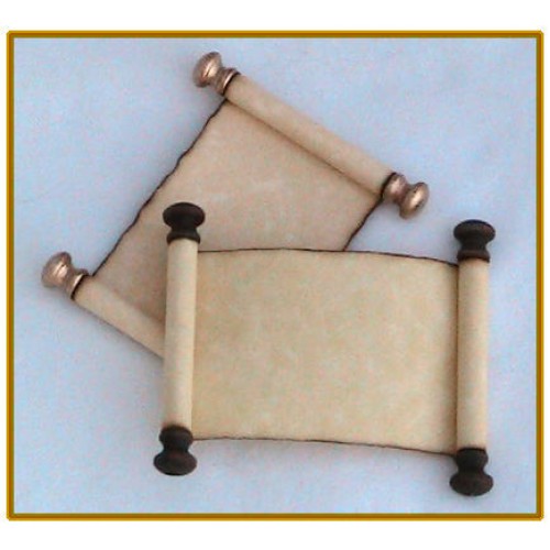 2 1/2 x 4 Blank Rolled Scroll | Scrolls Unlimited, Inc.