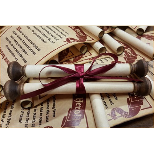 5 x 7 Rolled Scroll Invitations | Scrolls Unlimited, Inc.