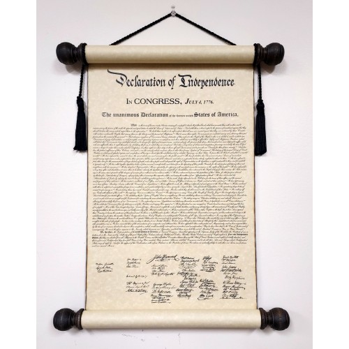 11 x 17 Declaration of Independence Scroll Plaque | Scrolls Unlimited, Inc.